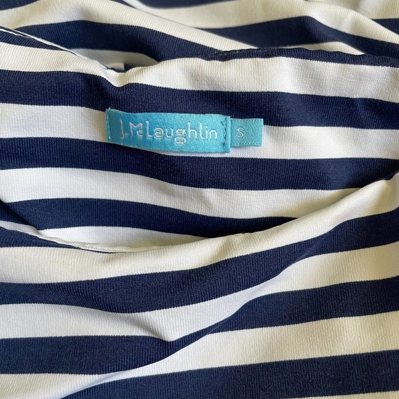 J. McLaughlin | Dresses | J Mclaughlin Small Nicola Blue White Striped ...